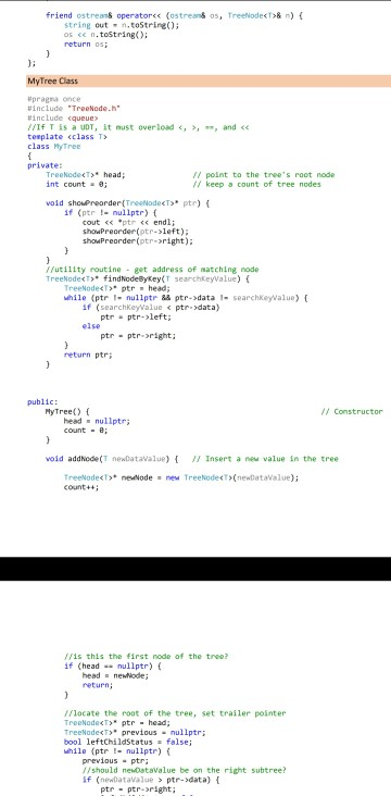 TreeNode Definition Иргэела оnсе #include #include | Chegg.com