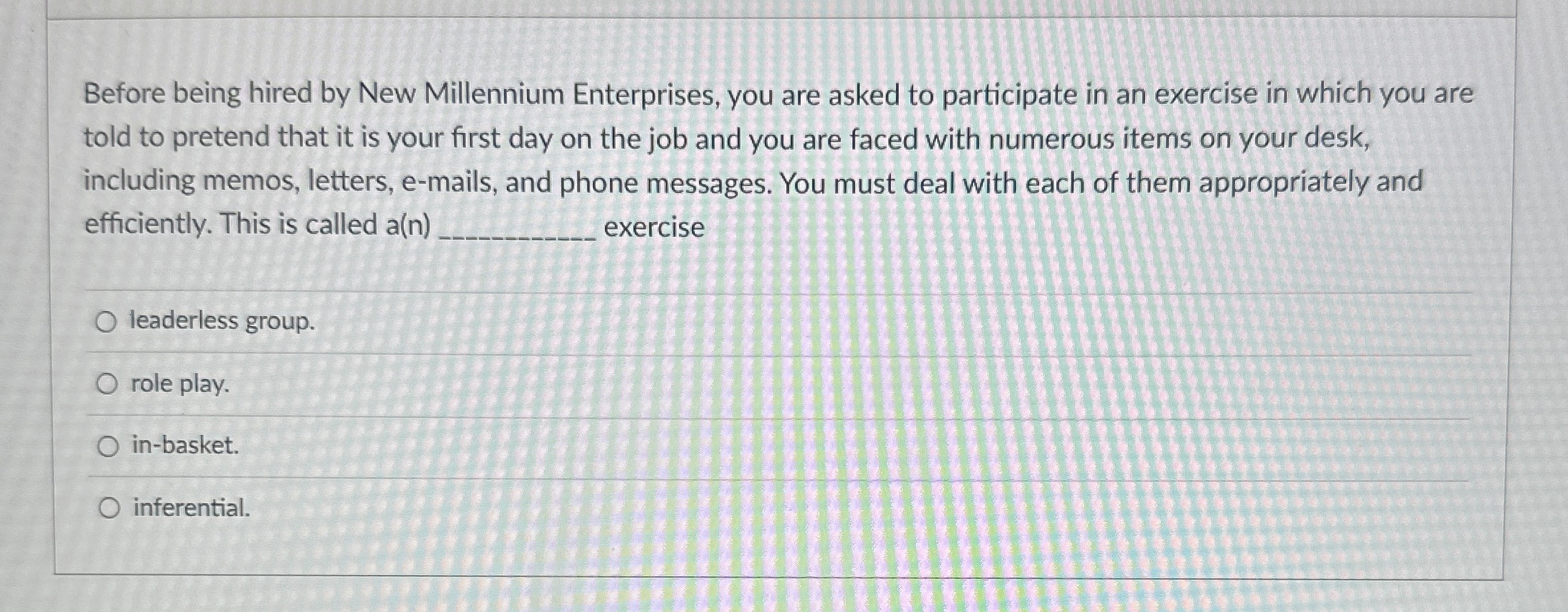 Before being hired by New Millennium Enterprises, you | Chegg.com