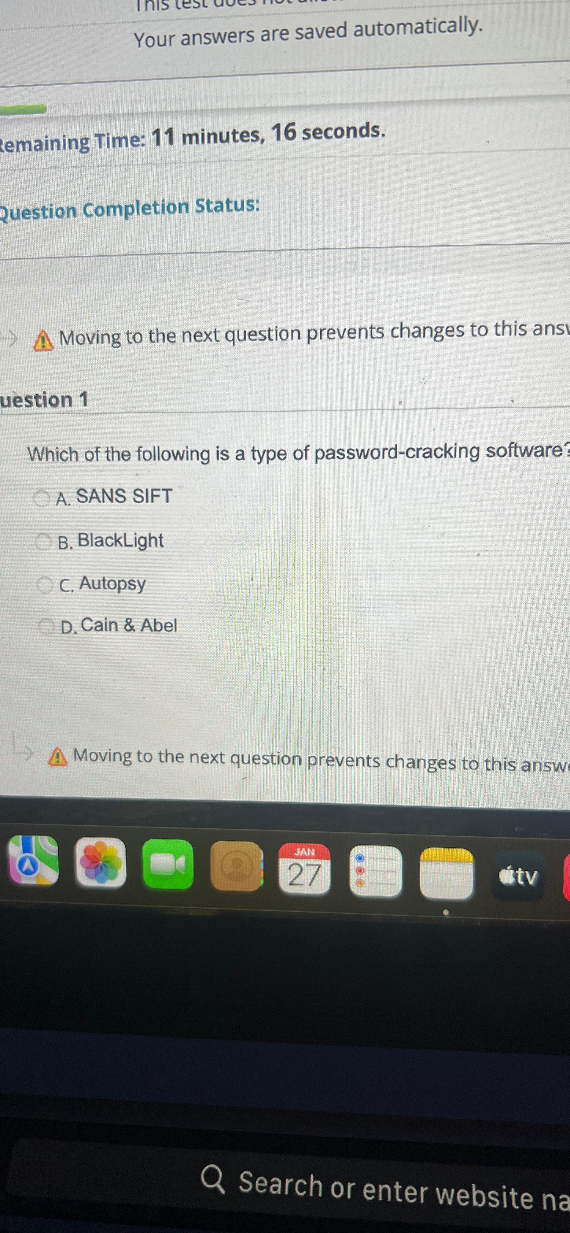 Solved Your answers are saved automatically.emaining Time: | Chegg.com