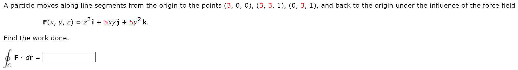 Solved A particle moves along line segments from the origin | Chegg.com