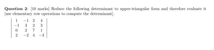 Solved Question 2: [10 marks] Reduce the following | Chegg.com