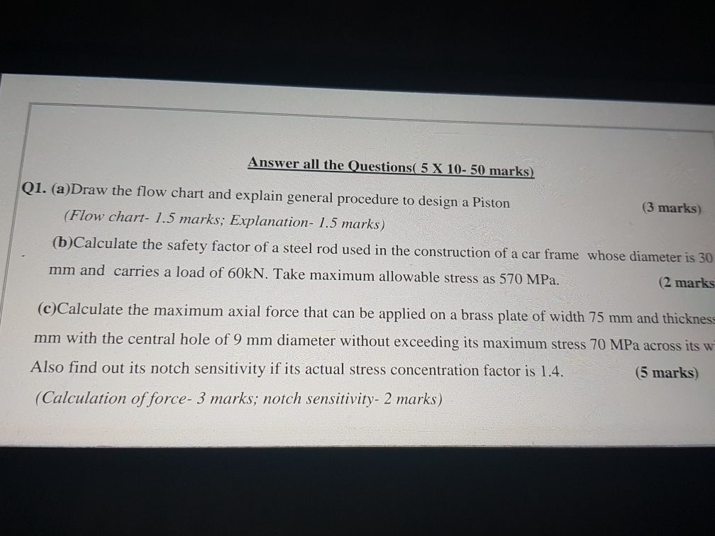 Solved Answer all the Questions( 5 X 10-50 marks) Q1. | Chegg.com