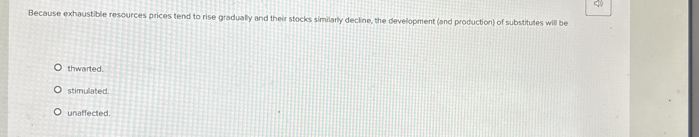 Solved Because exhaustible resources prices tend to rise | Chegg.com