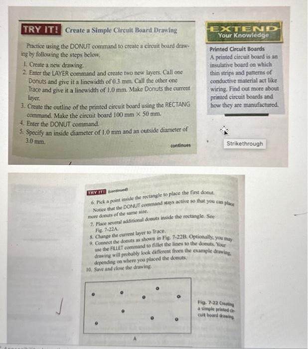 Solved TRY IT! Create a Simple Circuit Board Drawing | Chegg.com