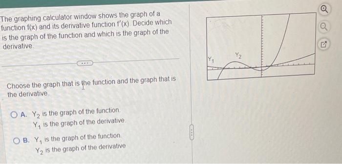 Solved The graphing calculator window shows the graph of a | Chegg.com