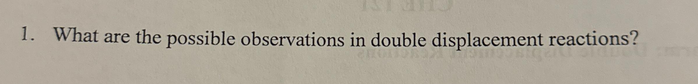 Solved What are the possible observations in double | Chegg.com