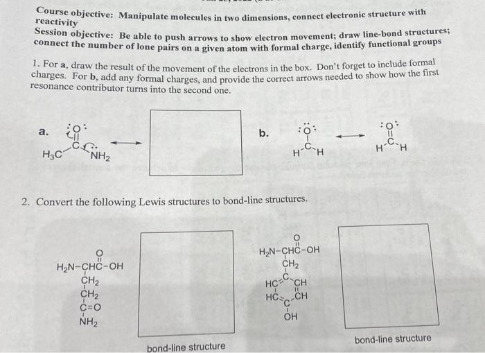 Solved Course objective: Manipulate molecules in two | Chegg.com