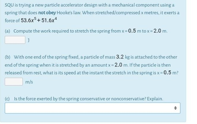 Solved SQU is trying a new particle accelerator design with | Chegg.com
