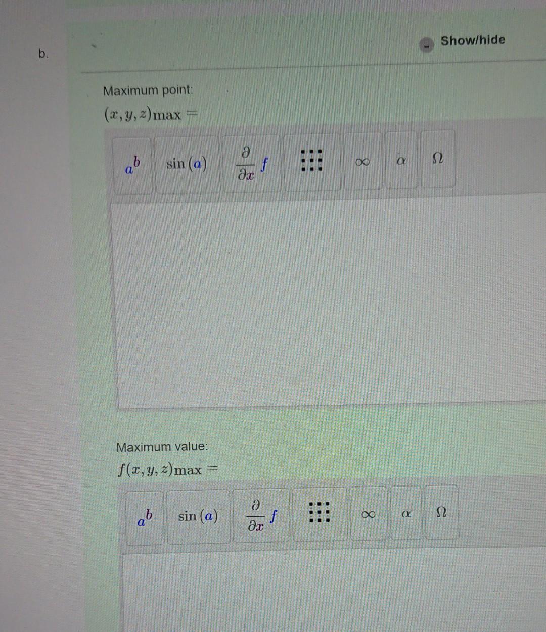 Solved Find the minimum and maximum points of f(x,y,z) = | Chegg.com