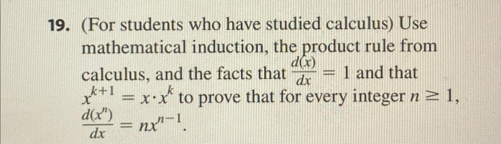 Solved (For students who have studied calculus) ﻿Use | Chegg.com