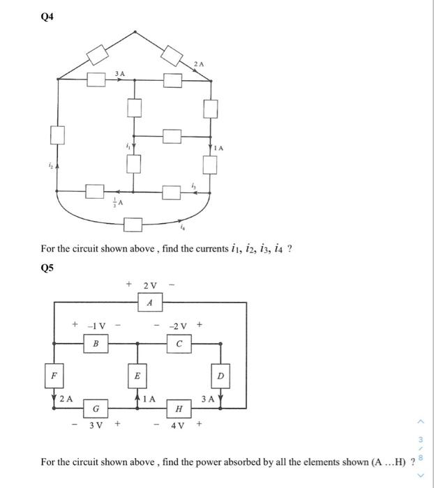 Solved For the circuit shown above, find the currents | Chegg.com