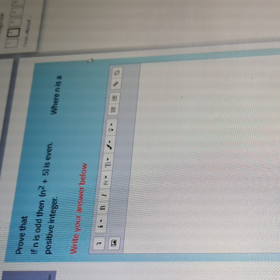 Solved Finish attent on Prove that if nis odd then (n2 + 5) | Chegg.com