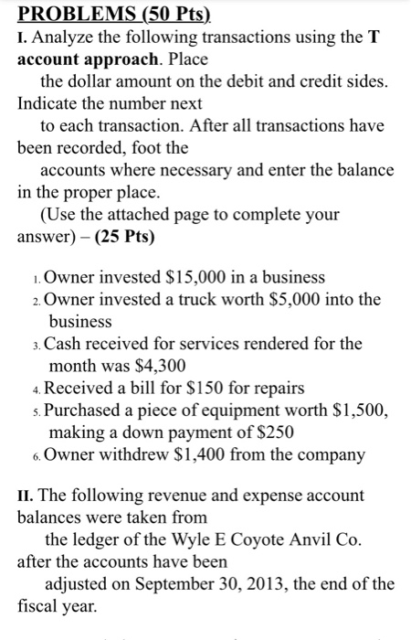 Solved PROBLEMS (50 Pts) 1. Analyze the following | Chegg.com