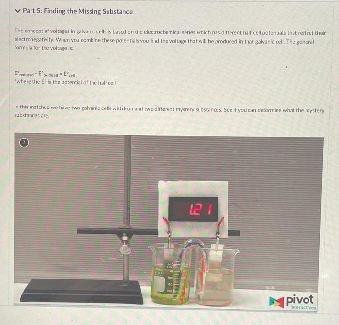 Solved Part 1: A Single Redox Reaction (Animation) To | Chegg.com
