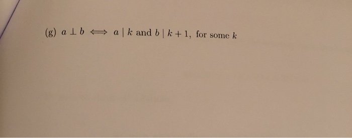 Solved 1. Definition 1 (Coprime). alb when, for all z, z | a | Chegg.com