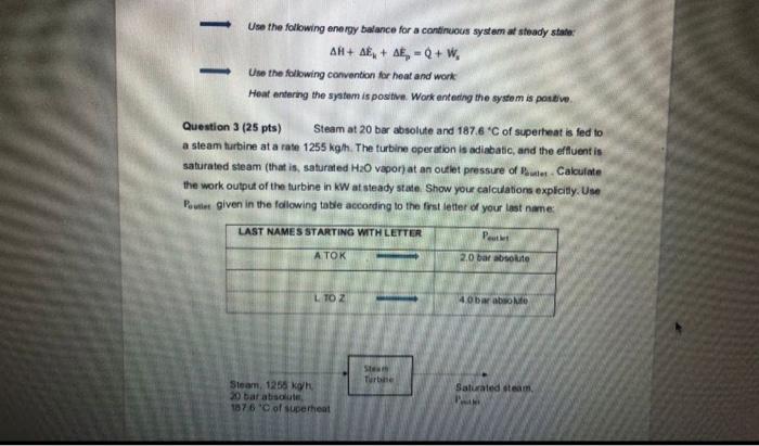 Solved Use the following enemy balance for a continuous | Chegg.com