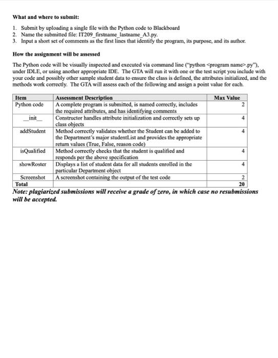 Solved In this assignment you are to write a Python program | Chegg.com