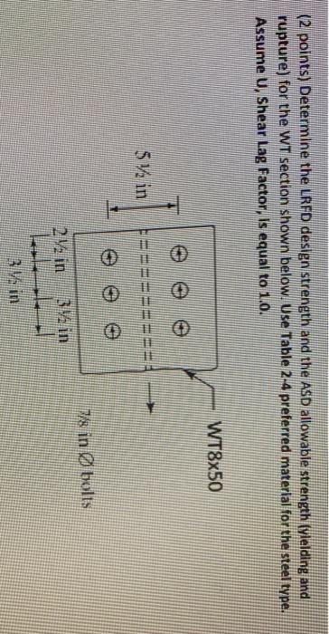 Solved (2 points) Determine the LRFD design strength and the | Chegg.com