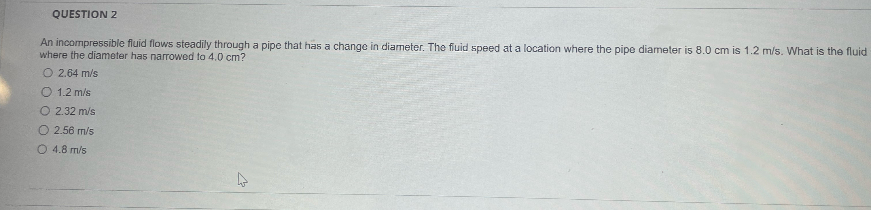Solved QUESTION 2An incompressible fluid flows steadily | Chegg.com Solved QUESTION 2An incompressible fluid flows steadily | Chegg.com