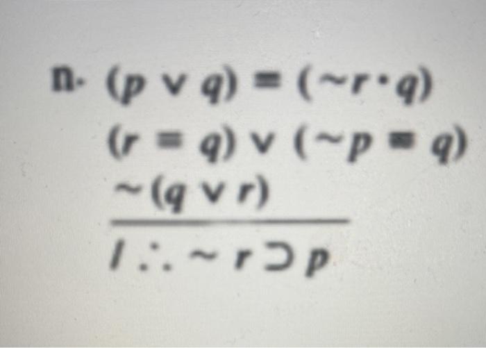 Solved Use the Long Truth Table Method to determine whether | Chegg.com