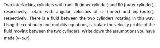 Solved Two interlocking cylinders with radii Ri (inner | Chegg.com