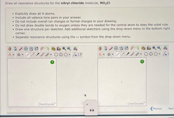 Solved Draw all resonance structures for the nitryl fluoride | Chegg.com