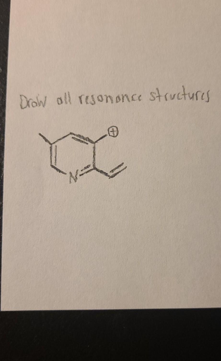 Solved Drow all resonance structures XX | Chegg.com