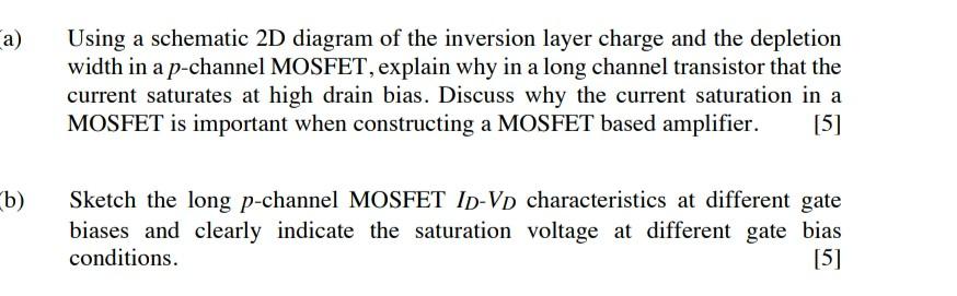Solved Using a schematic 2D diagram of the inversion layer | Chegg.com
