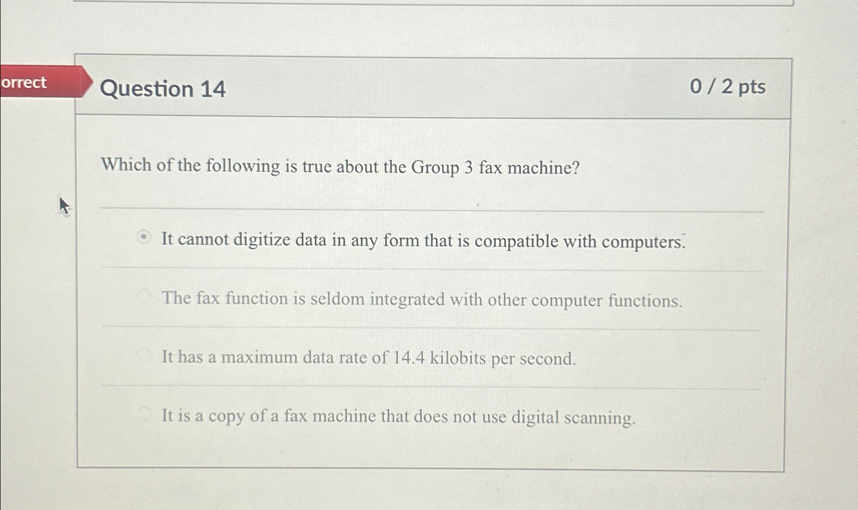 Solved Question 1402 ﻿ptsWhich of the following is true | Chegg.com