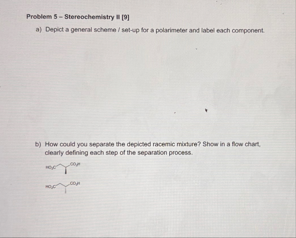 Solved Draw all the answers out Problem 5 - ﻿Stereochemistry | Chegg.com
