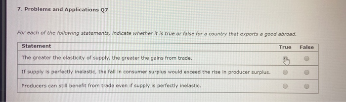 Solved 7. Problems and Applications Q7 For each of the | Chegg.com
