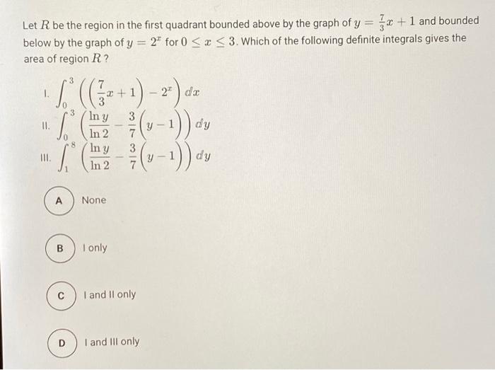 Solved Let R be the region in the first quadrant bounded | Chegg.com