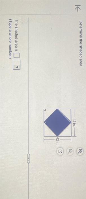 Solved Determine the shaded area. The shaded area is (Type a | Chegg.com