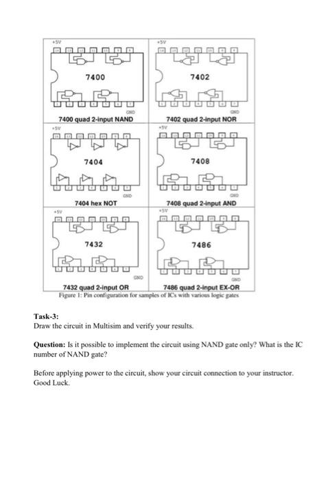 Solved Objective: Designing logic circuits for practical | Chegg.com