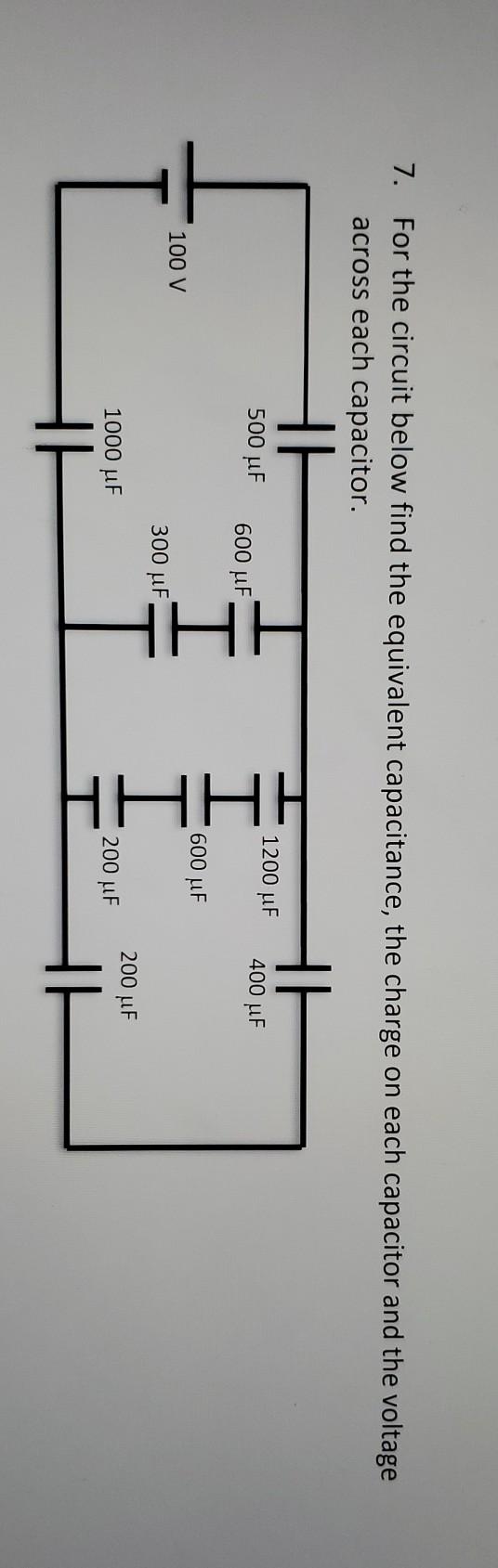 Solved 7. For the circuit below find the equivalent | Chegg.com