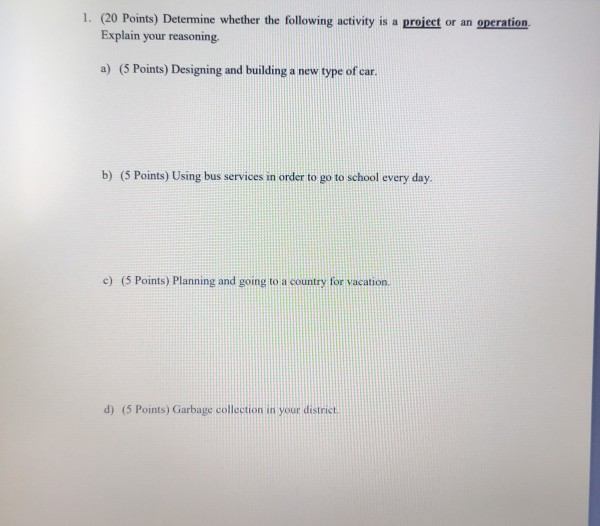 Solved 1. (20 Points) Determine whether the following | Chegg.com