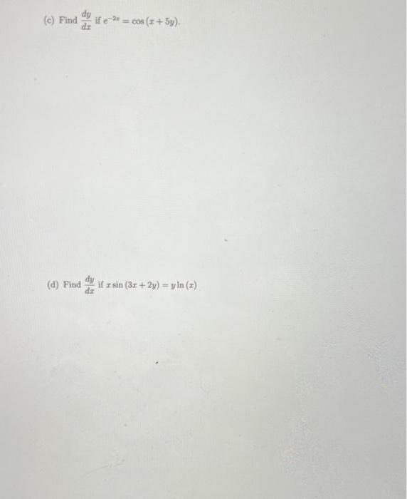 Solved The following questions involve implicit | Chegg.com