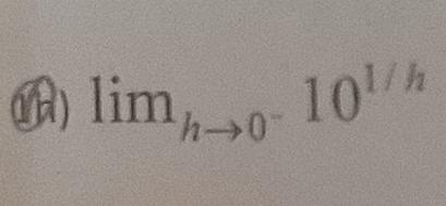 Solved (19) limh→0-101h | Chegg.com