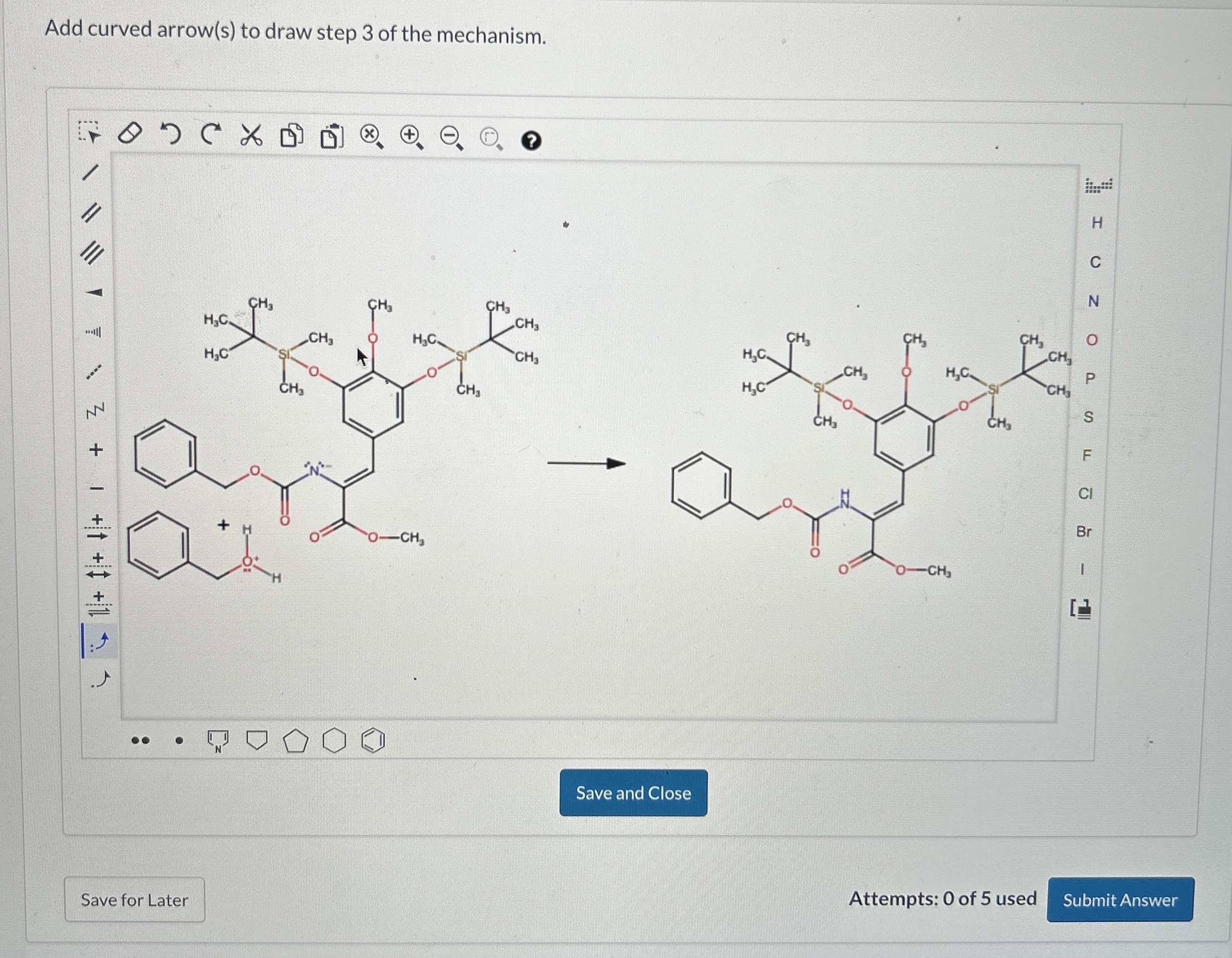 Solved Add curved arrow(s) ﻿to draw step 3 ﻿of the | Chegg.com