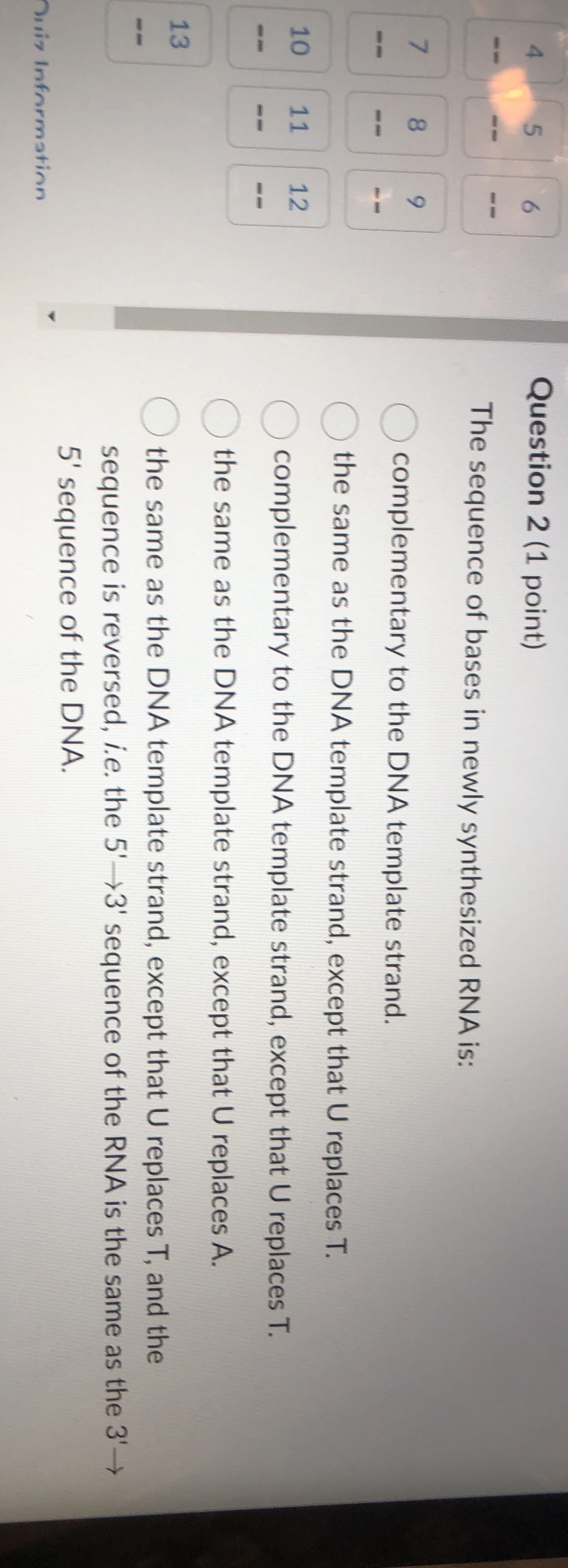 Solved sequence is reversed, i.e. ﻿the 5^(')rarr3^(') | Chegg.com