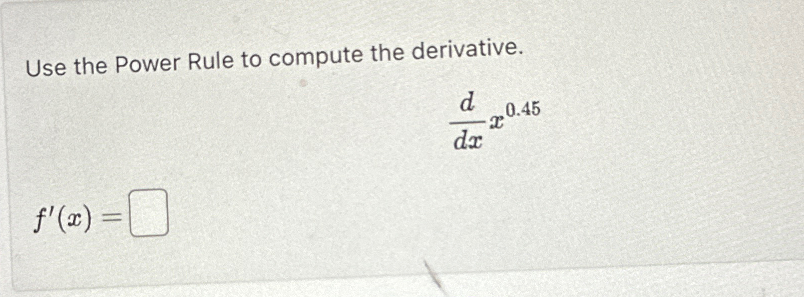 Solved Use the Power Rule to compute the | Chegg.com