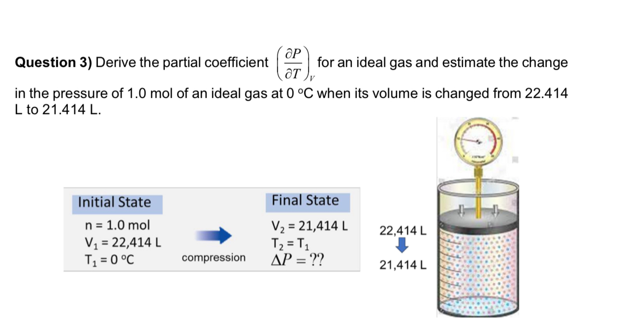 Solved Question 3) ﻿Derive the partial coefficient | Chegg.com