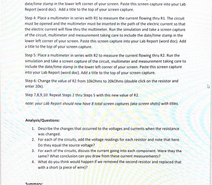 Solved Week 1 Lab Assignment: Introduction to MultiSIM In | Chegg.com