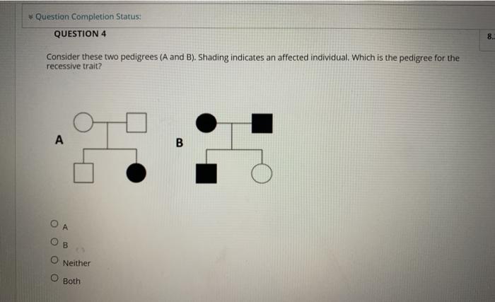 Solved Question Completion Status: QUESTION 4 8. Consider | Chegg.com