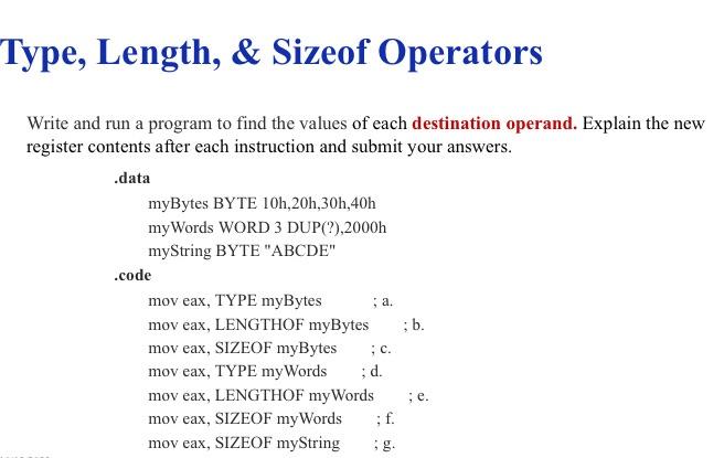 Solved Answer correctly and explain each register content | Chegg.com