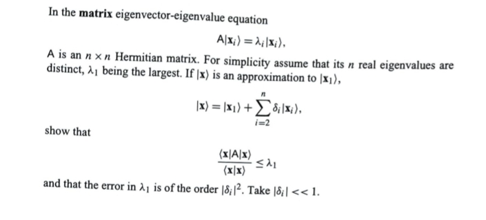 Solved In the matrix eigenvector-eigenvalue equationA|xi:||A | Chegg.com