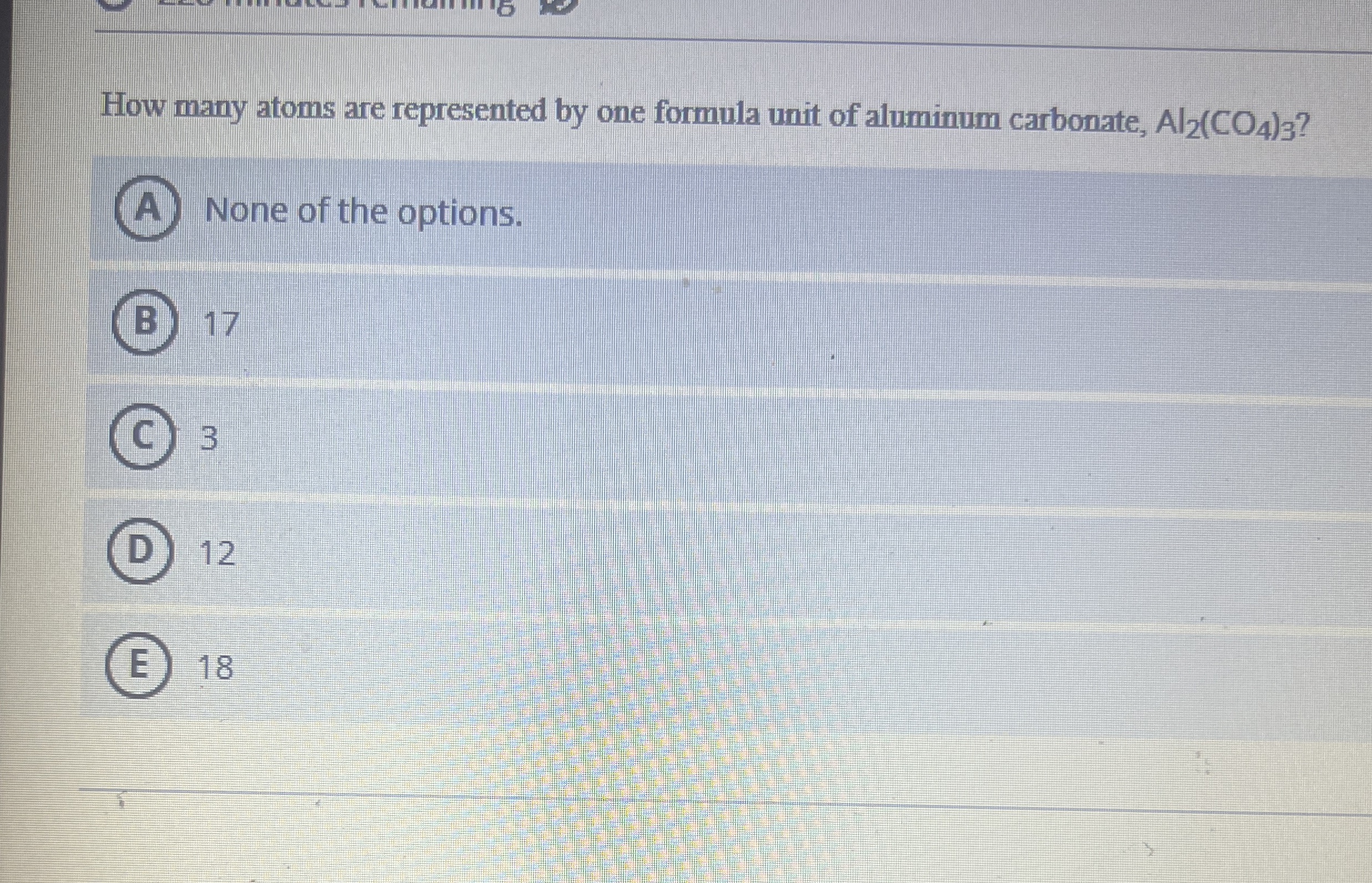 Solved How many atoms are represented by one formula unit of | Chegg.com