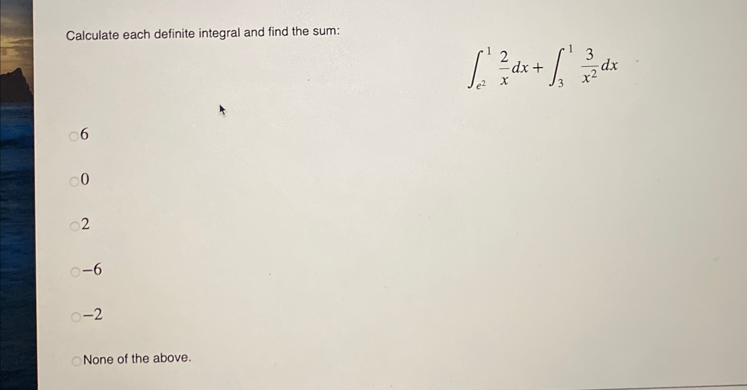 Solved Calculate each definite integral and find the | Chegg.com