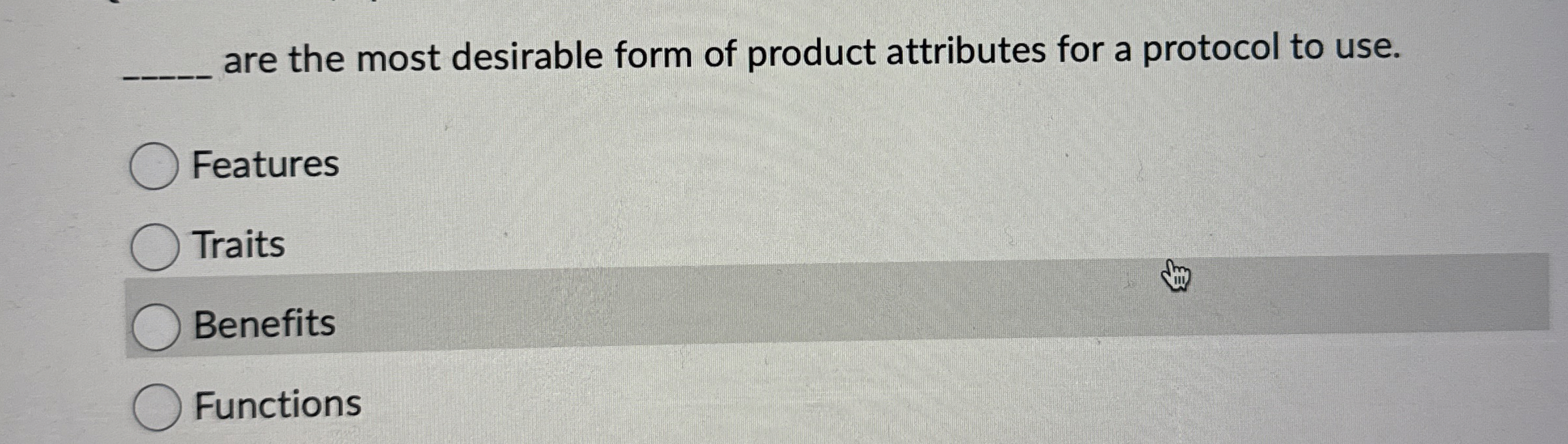 Solved are the most desirable form of product attributes for | Chegg.com