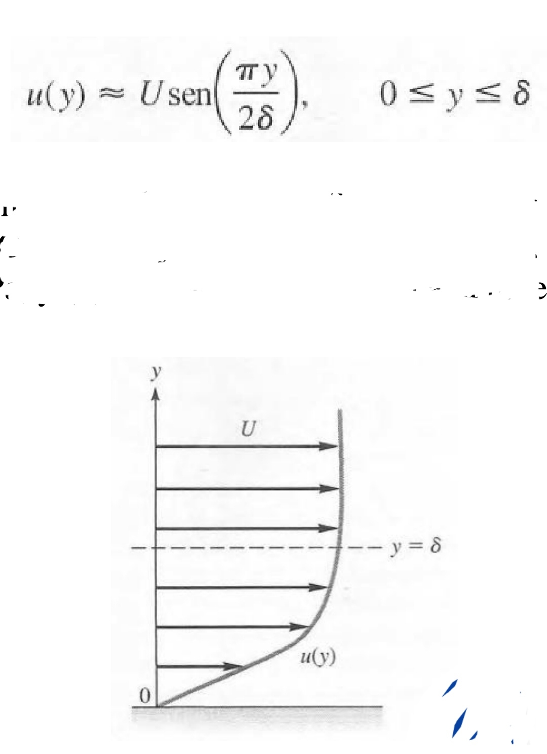 Solved An approximation to the boundary layer profile in the | Chegg.com